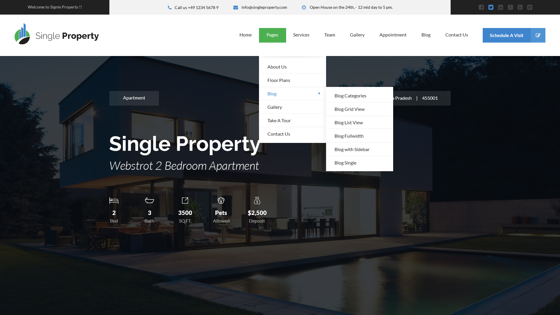 Single Property - Real Estate PSD Template by webstrot | ThemeForest